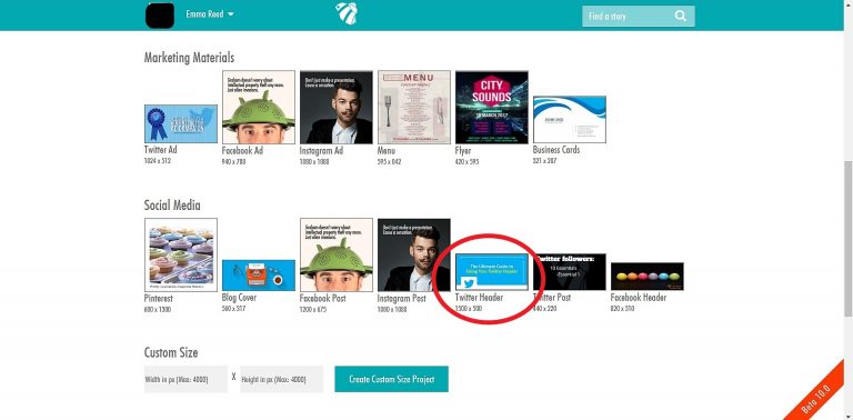 Creating a Twitter Header with Presbee Design - Presbee - Learning Center